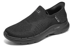 Sketchers Go Walk 6 Slip-on Sneakers - Black