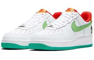 Nike Force 1 Low Shibuya White Sneakers - White/green
