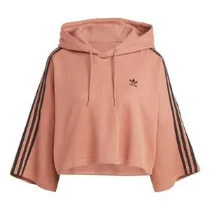 Adidas Adicolor Cropped Hoodie - Pink/black