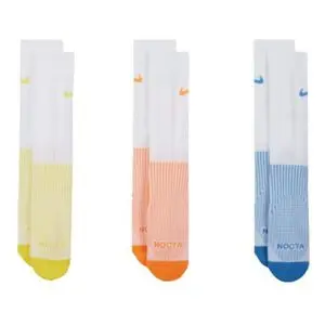 Nike X Nocta Drake Dri-fit Logo 3 Pack Socks - Multi-color
