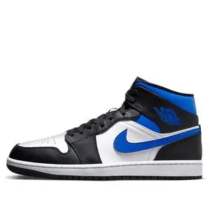 JORDAN Air Jordan 1 Mid "Racer Blue" Sneakers Black/white/royal