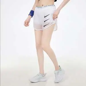 Nike Division Tempo Luxe 2-in-1 Sports Shorts - White