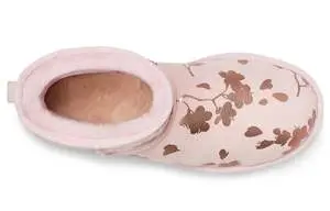 UGG Classic Mini Floral Foil Boots - Pinkred