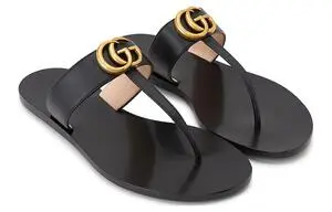 Gucci Double G Thong Sandals