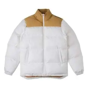 CONVERSE Colorblock Down Jacket - White/tan