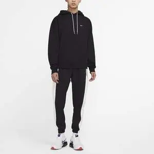 Nike Logo Embroidered Solid Color Fleece Lined Black