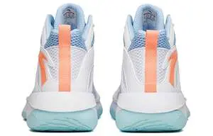 ANTA High Top Athletic Sneakers - White/blue/orange
