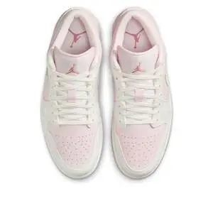 JORDAN 1 Low Se Sneakers - Sail/pink