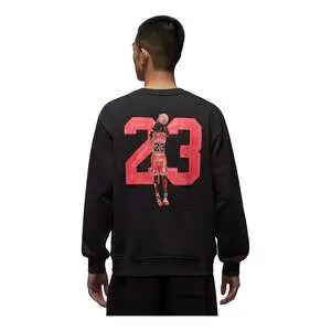 JORDAN Fleece Graphic Crewneck Sweatshirt - Off Noir