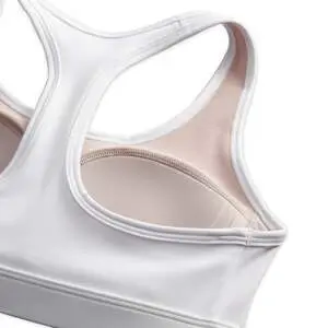 Nike Swoosh Medium Support Sports Bra 'white - White/black