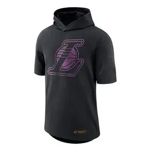 Nike Ss20 Lakers Short Sleeve Hooded Tee - Black