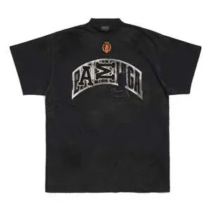 Balenciaga Oversized Skater T-shirt - Black Faded