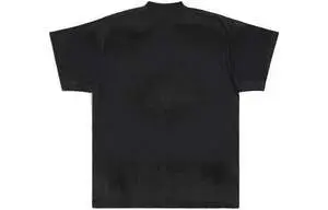 Balenciaga Oversized Skater T-shirt - Black Faded