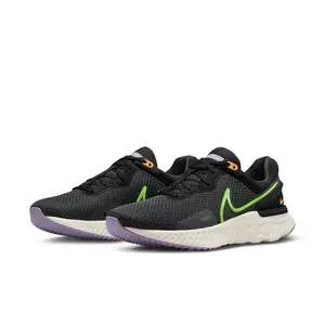 Nike React Miler 3 Low Top Sneakers - Black/green