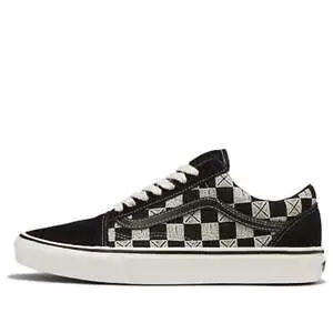 VANS Old Skool Blur Check Lace-up Sneakers - Black/white