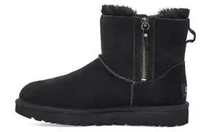 UGG Classic Mini Double Zip Boot - Black