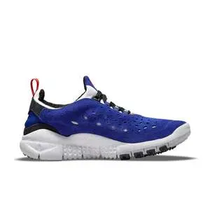 Nike Free Run Trail "concord Taxi" Sneakers - Blue/red/black