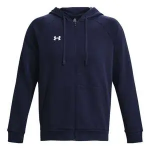 Under Armour Rival Fleece Full-zip Hooded Jacket - Navy Blue