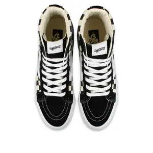 VANS Sk8-hi Reissue 38 Checked Canvas And Suede High-top Sneakers