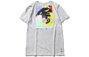 PUMA Fierce Cat Tee Printing Short Sleeve Couple Style Gray