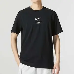 Nike Big Swoosh Cotton T-shirt - Black/multi-color