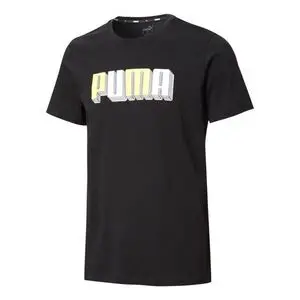 PUMA Celebration Graphic Alphabet Printing Short Sleeve