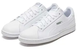PUMA Smash Leather Low Top Sneakers - White