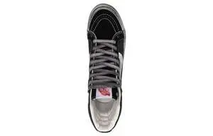 VANS Og Sk8-hi Lx High Top Distressed Sneakers - Black/white