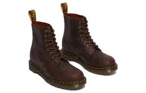 Dr. Martens 1460 Pascal Waxed Full Grain Leather Lace Up Boots - Chestnut