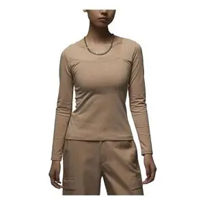 JORDAN Long Sleeve Top - Tan
