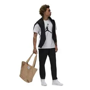 JORDAN Ss22 Logo Pattern Printing Round Neck Short Sleeve White T-shirt - Multi-color