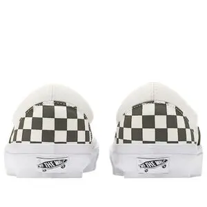 VANS Classic Slip-on 98 Lx Checkerboard Sneakers - Grape Leaf Green