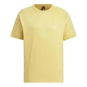 Adidas Casual Pullover Sports T-shirt Asia Sizing - Yellow