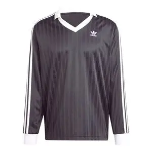 Adidas Adicolor Pique Long Sleeve Shirt - Black