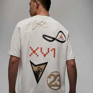 JORDAN Flight Heritage 85 T-shirts - Beige