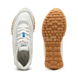 PUMA Blaktop Rider Premium Athletics Lace-up Sneakers - White/brown
