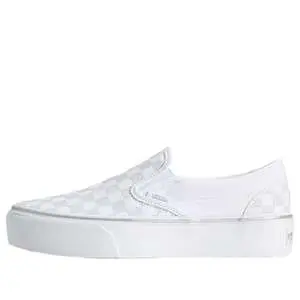 VANS Classic Slip-on Platform Checkerboard - Silver/grey