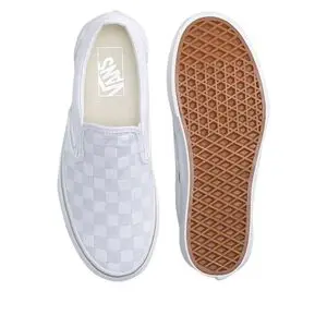 VANS Classic Slip-on Platform Checkerboard - Silver/grey