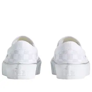 VANS Classic Slip-on Platform Checkerboard - Silver/grey