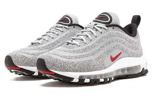 Nike Swarovski X Air Max 97 Lx 'silver Bullet' Sneakers - Metallic Silver/varsity Red