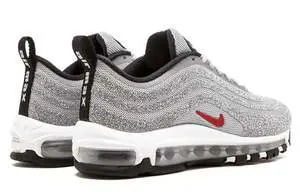Nike Swarovski X Air Max 97 Lx 'silver Bullet' Sneakers - Metallic Silver/varsity Red