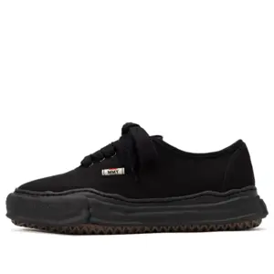 Mihara Yasuhiro Baker Og Sole Canvas Low-top Sneakers - Black
