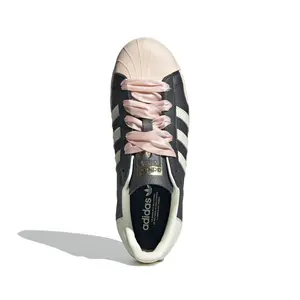 Adidas Superstar 82 Sneakers With Pink Ribbon Laces
