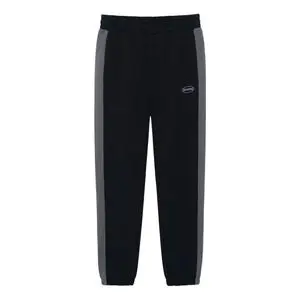 LI-NING Color Block Joggers Pants 'black Grey - Black/grey