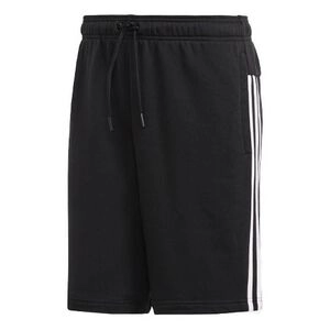 Adidas Sports Knit Shorts With Signature Stripes - Black