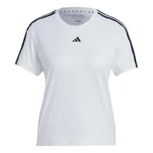 Adidas Aeroready Train Essentials 3-stripes T-shirt Asia Sizing 'white Black