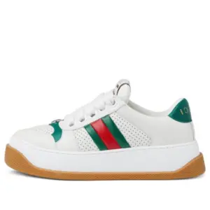 Gucci Screener Sneakers - White/green/red