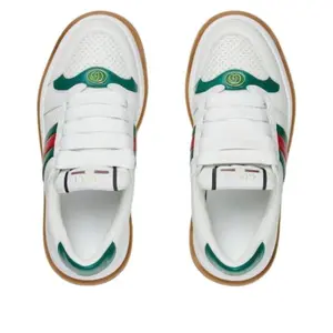 Gucci Screener Sneakers - White/green/red