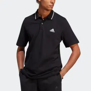 Adidas Essentials Small Logo Polo Shirt 'black - Black/white