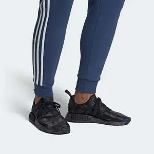 Adidas Nmd_r1 Fractal Camo Sneakers - Black